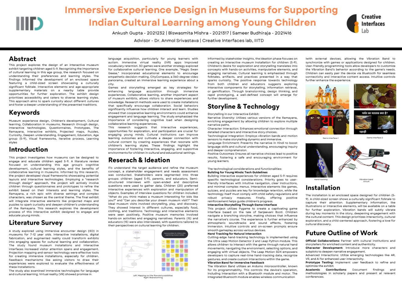 Immersive Experience Design in Museums for Supporting Indian Cultural Learning among Young ...